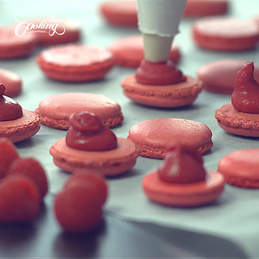 Raspberry Macarons - Italian Meringue Method Recipe