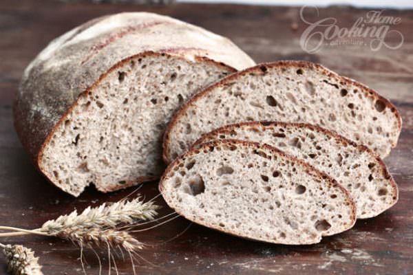 Whole Wheat Sourdough Bread Recipe - 50 Percent