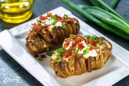 Bloomin Baked Potatoes - Perfect Oven Baked Potatoes Recipe