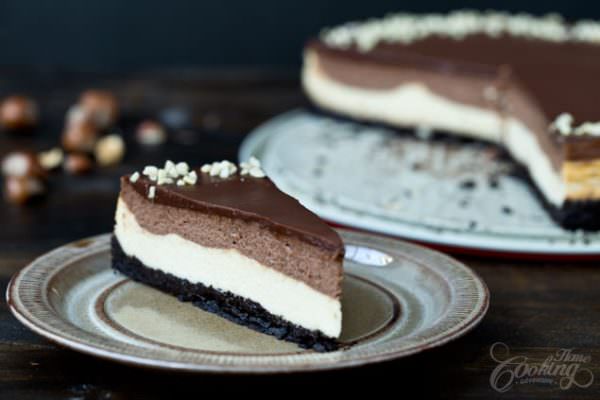 Nutella Cheesecake Recipe - Baked Nutella Cheesecake wih Nutella Glaze