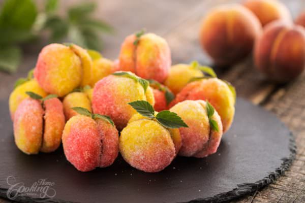 Peach Cookies made from scratch - Italian Pesche Dolci