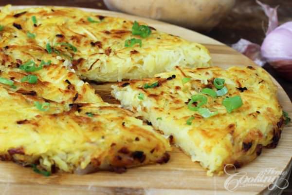 Potato Cake Recipe- Potato Rosti - Easy Potato Recipe