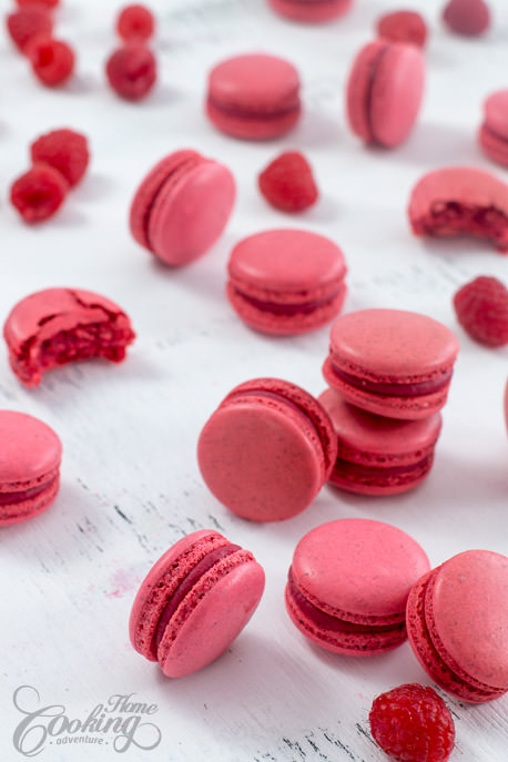 Raspberry Macarons - Italian Meringue Method Recipe