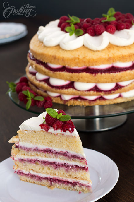 Raspberry Vanilla Cake